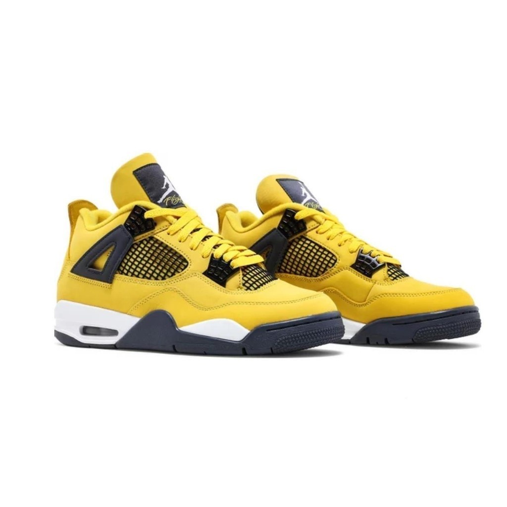 Air Jordan 4 Retro Lightning 2021 Air Jordan / รองเท้าผ้าใบ | Shopee ...