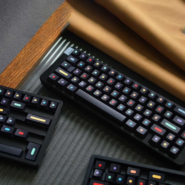 keycap ในช่วงบ่ายของวัน GMK polka dot ธีมปุ่มกด Pbt ดั้งเดิมแป้นพิมพ์ ...