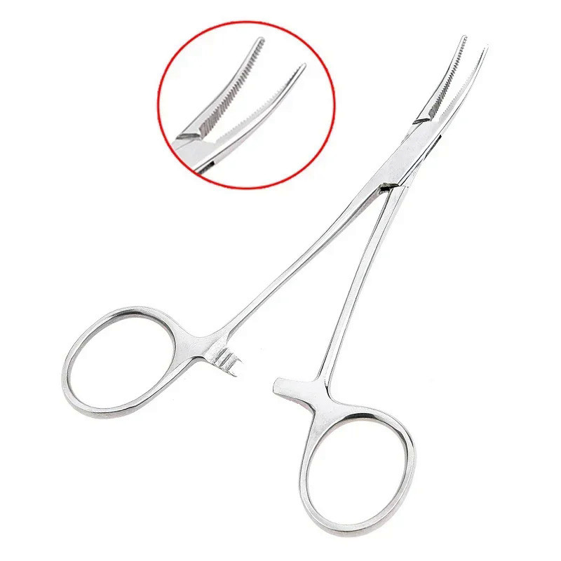 Stainless Steel Locking Forceps Artery Surgical Clamp Curved Straight ...