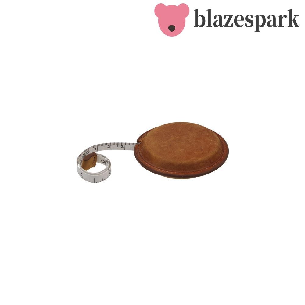Blazespark ม้วนเทปวัด,ของแท้หนัง Handmade ดึงไม้บรรทัด, Crazy Horse หนัง Retractable แบบพกพา ...