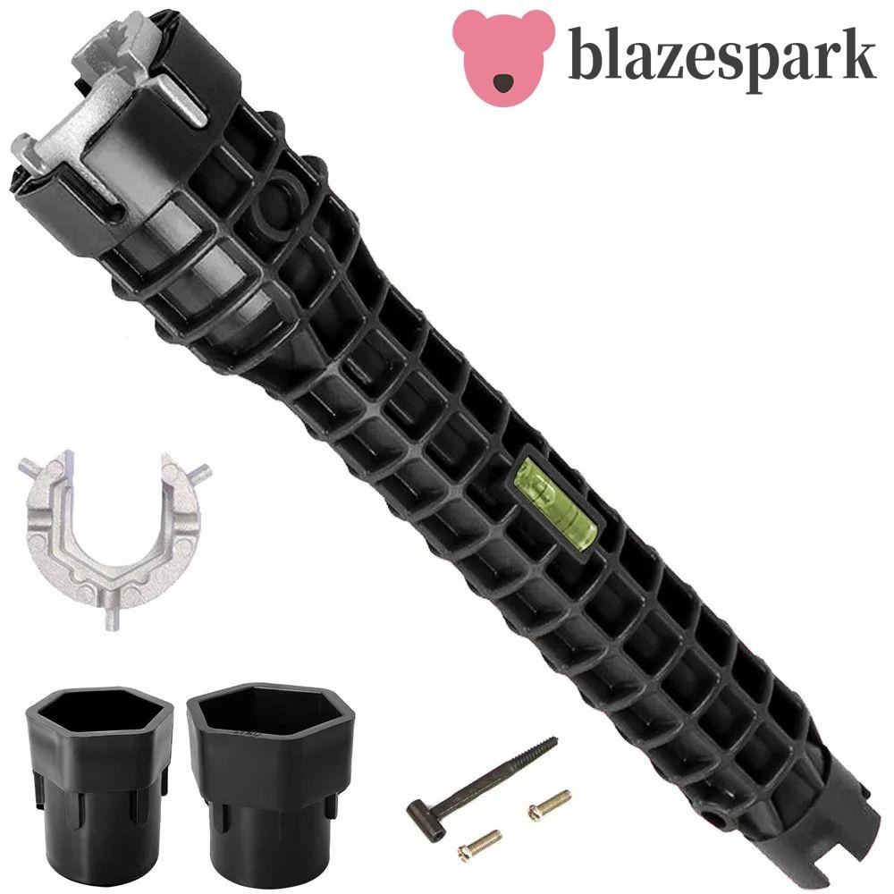 Blazespark ประแจอ่างล้างจาน, Anti-slip Flume Sink Faucet ประแจ, แบบพกพา Plumber Key 8 In 1 มุม ...
