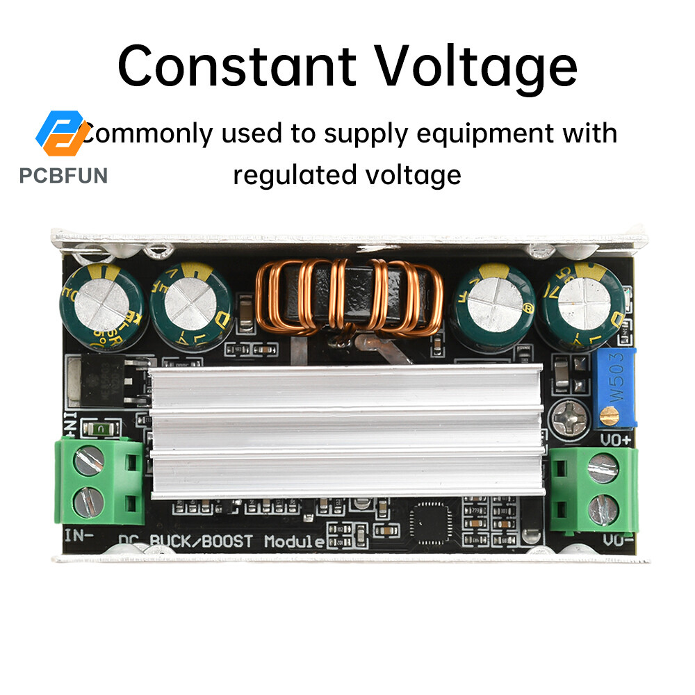 Pcbfun DC-DC แรงดันไฟฟ้าคงที่และกระแสคงที่ Synchronous Rectifier Auto Boost โมดูลแบตเตอรี่ ...