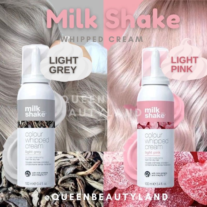 Milk Shake Color Whipped Cream Foam Light Pink / Grey 100ml วิปครีมโฟม ...