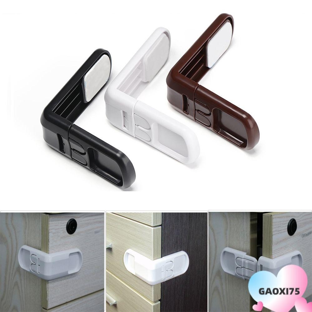 Gaoxi75 1/4pcs Baby Safety Lock Cupboard ลิ้นชัก Double Snap Multi-function ตู้เสื้อผ้าประตู ...