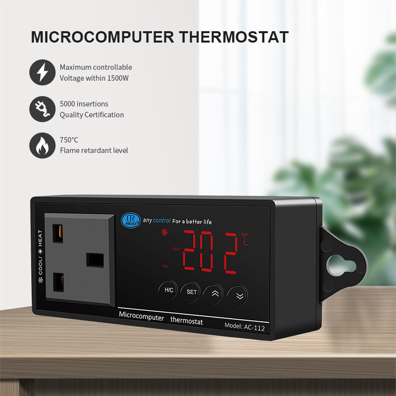 ตัวควบคุมอุณหภูมิอิเล็กทรอนิกส์ดิจิตอล AC-112 สำหรับตู้ปลา สัตว์ ...