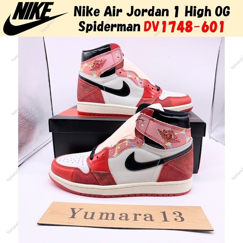 Nike Air Jordan 1 High OG Spiderman NEXT CHAPTER DV1748-601 Mens Size ...