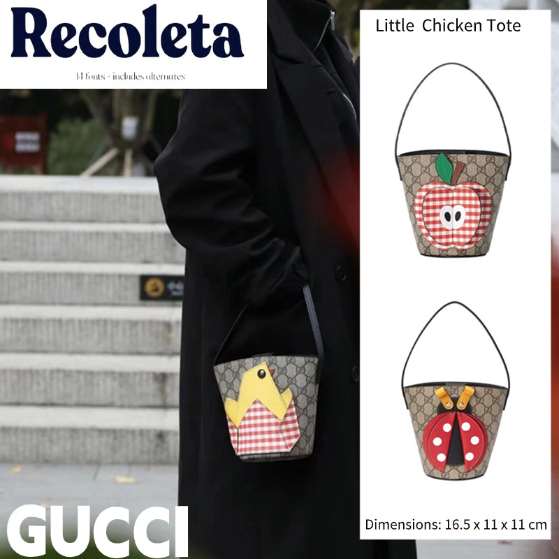กุชชี่ Gucci Little Yellow Chicken Tote / กระเป๋าเด็ก / กระเป๋าถัง ...