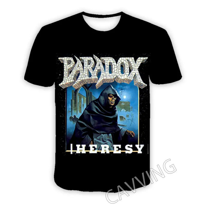 แฟชั่นใหม่ เสื้อยืดผู้ชายพิมพ์ 3D Paradox Rock เสื้อยืดฮิปฮอป สไตล์ฮารา ...