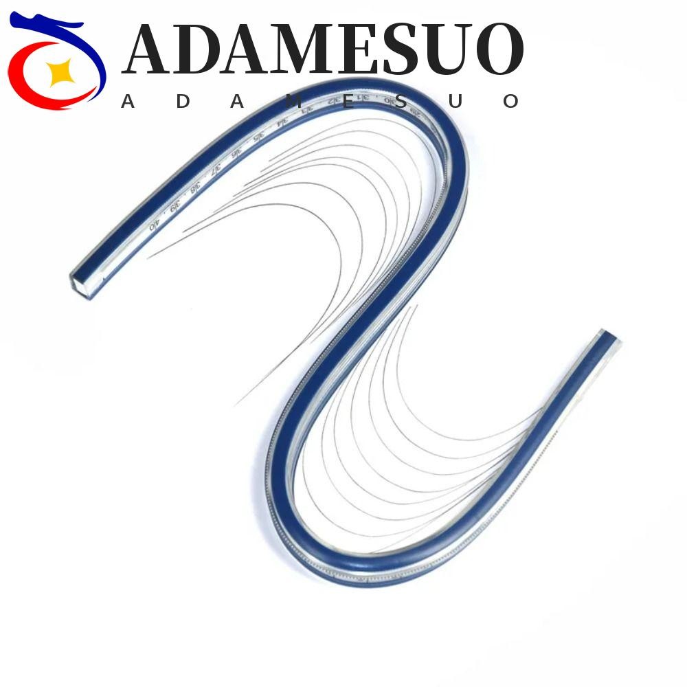 ADAMESUO ไม้บรรทัดรูปงู,พลาสติกยืดหยุ่นโค้งไม้บรรทัด,ร่างวาดเครื่องมือ 30 ซม.40 ซม.50 ซม.60 ซม. ...