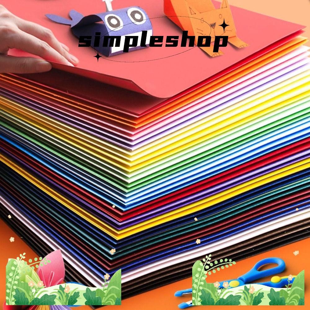 Simple Origami กระดาษ, 30 สี 60 แผ่น 16 K/A4/8 K/A3/4K การ์ดสต็อก, สีสันหนา DIY Handmade กระดาษ ...
