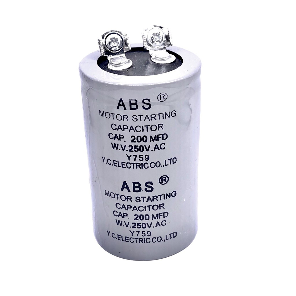 CAPACITOR CAP 200MFD/250V.AC แคปสตาร์ แคปรันมอเตอร์ คาปาซิเตอร์ปั้มน้ำ ...