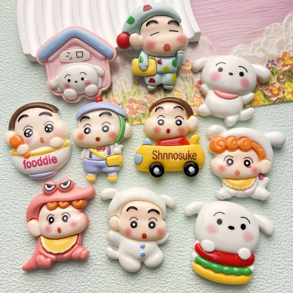 [17 #] การ์ตูนขนาดใหญ่ Shin-Chan diy ครีมกาวเรซิ่นอุปกรณ์เสริม Handmade ...