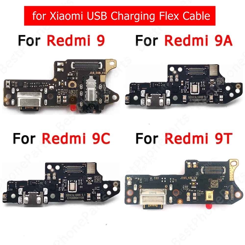 สําหรับ Xiaomi Redmi 9 9T 9A 9C USB Charger Port Connector Flex Cable ...