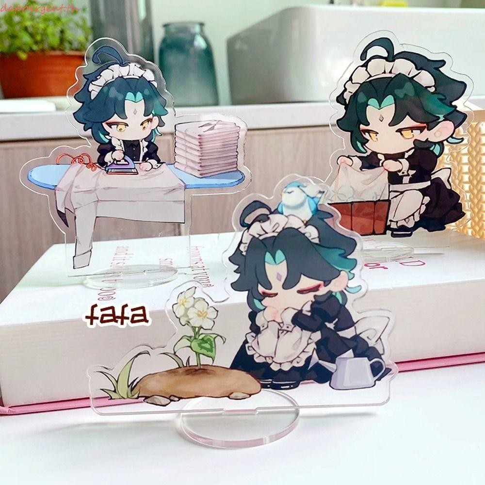 DAPPERGENT เกม Genshin Impact ขาตั้งอะคริลิค, ชุดแม่บ้านสองด้าน Genshin Impact Stand แผ่น, ตัว ...