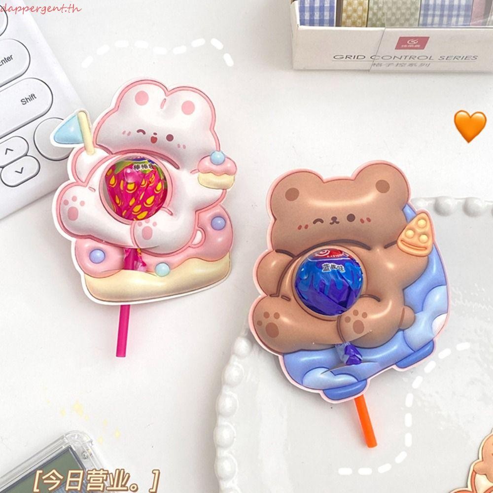 DAPPERGENT 10 ชิ้น Lollipop การ์ดกระดาษตกแต่ง, INS DIY บรรจุภัณฑ์ Lollipop แพคเกจการ์ด, Kawaii ...