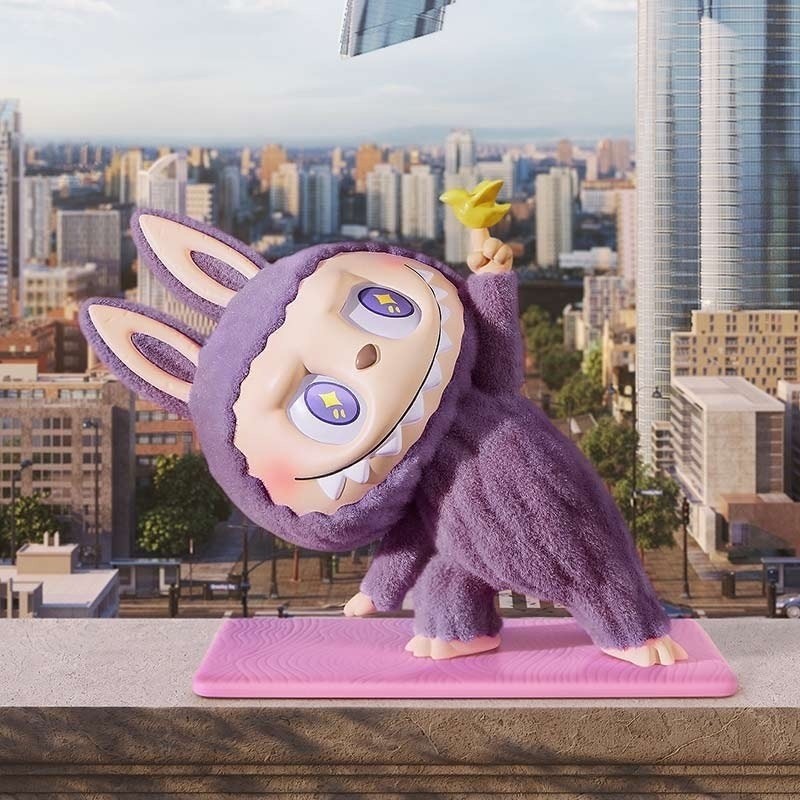 Popmart Official THE MONSTERS LABUBU Lazy Yoga Series ของขวัญฟิกเกอร์ ...