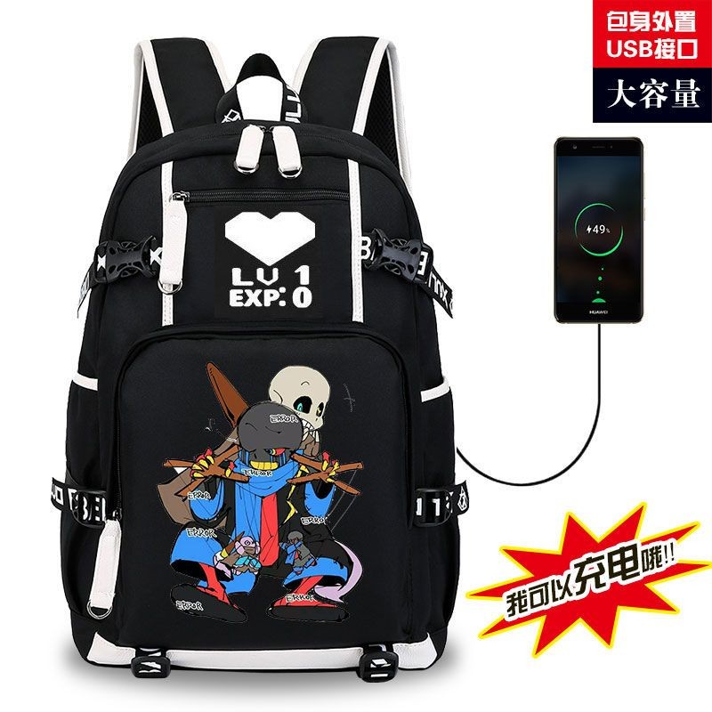 กระเป๋านักเรียน Undertale Flowey sans Fluctuation Dog Naruto Cartoon ...