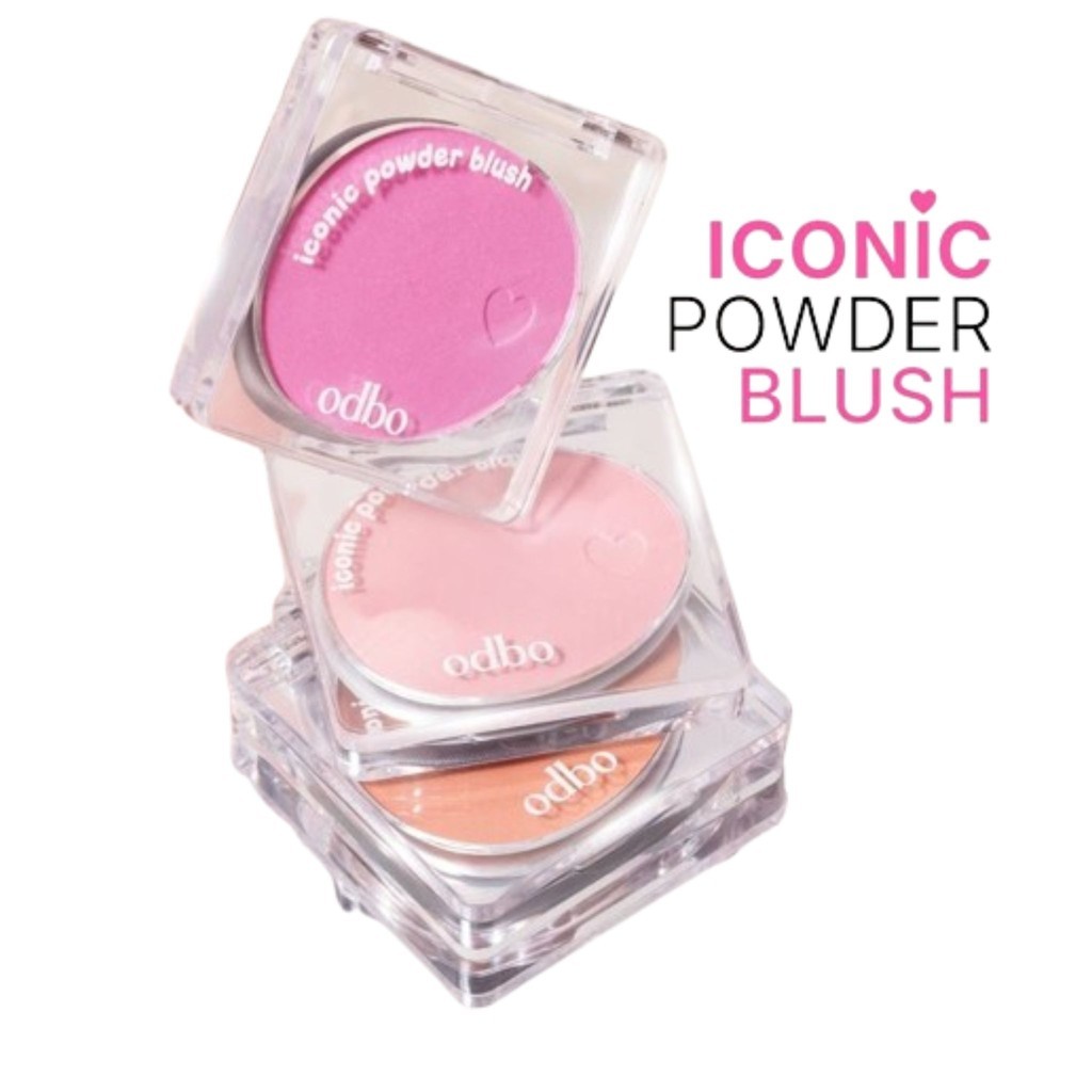 ODBO ICONIC POWDER BLUSH (OD1325) โอดีบีโอ ไอโคนิค พาวเดอร์ บลัช x 1 ชิ้น abcmall | Shopee Thailand