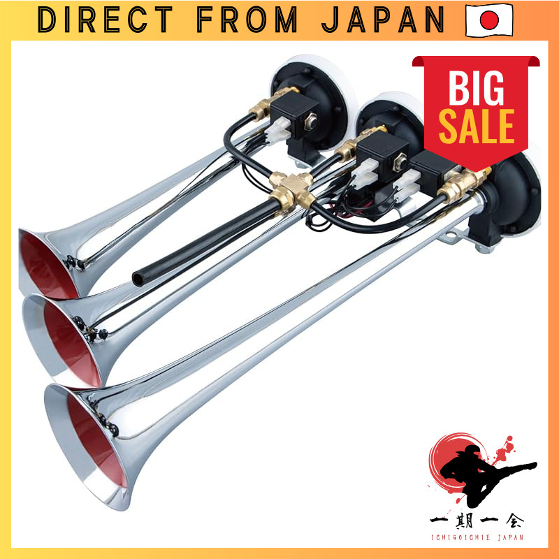 JET INOUE 3-Stage Electro Horn 24V 505890 Silver | Shopee Thailand
