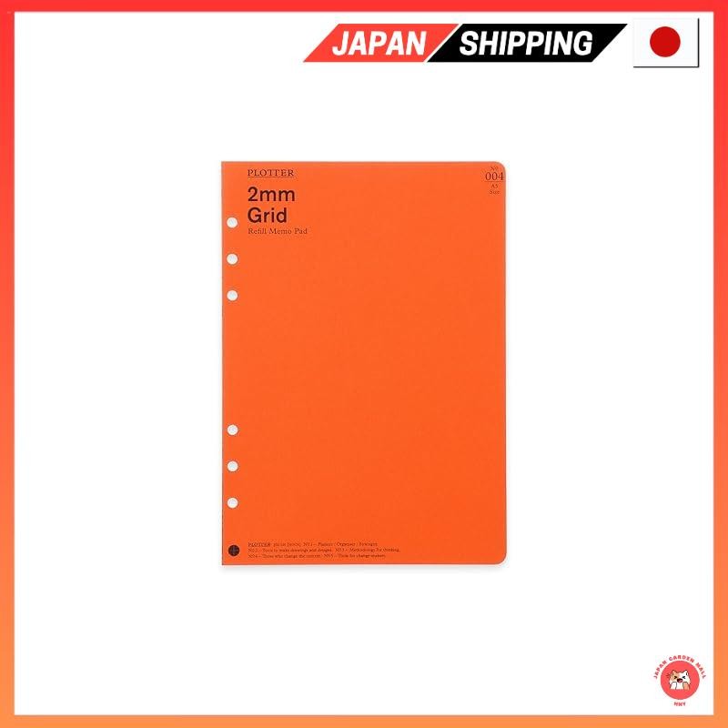 DESIGNPHIL Midori Designfil A5 Size Plotter 2mm Grid Memo Pad System Notebook Refill 7771641 ...