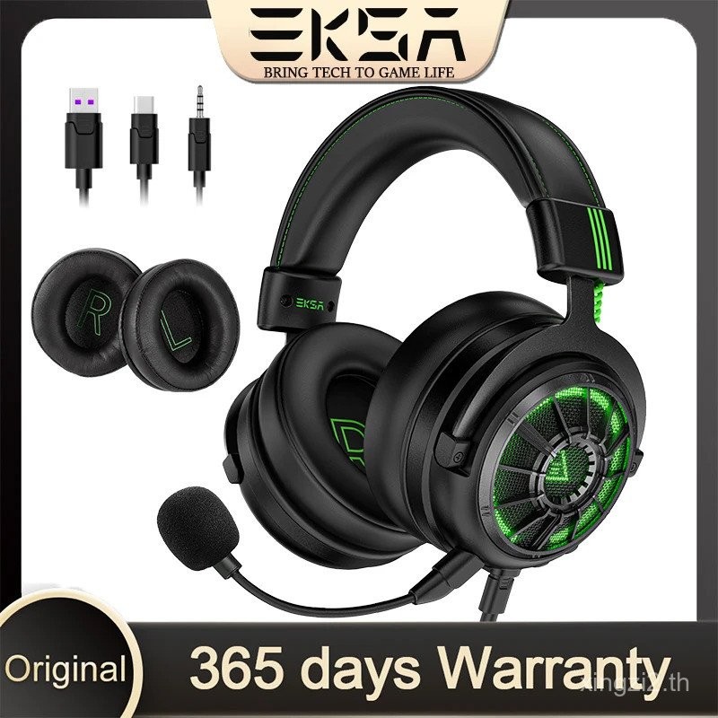 Eksa E5000 Pro ชุดหูฟังสำหรับเล่นเกมพร้อมไมโครโฟน, หูฟังเสียงรอบทิศทาง7 ...