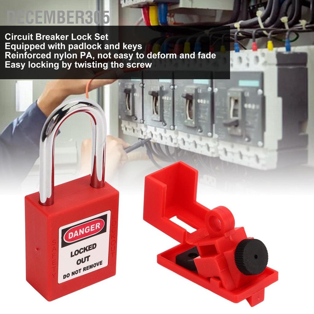 December305 Clamp Type Circuit Breaker Lock with Keys Power Switch ...