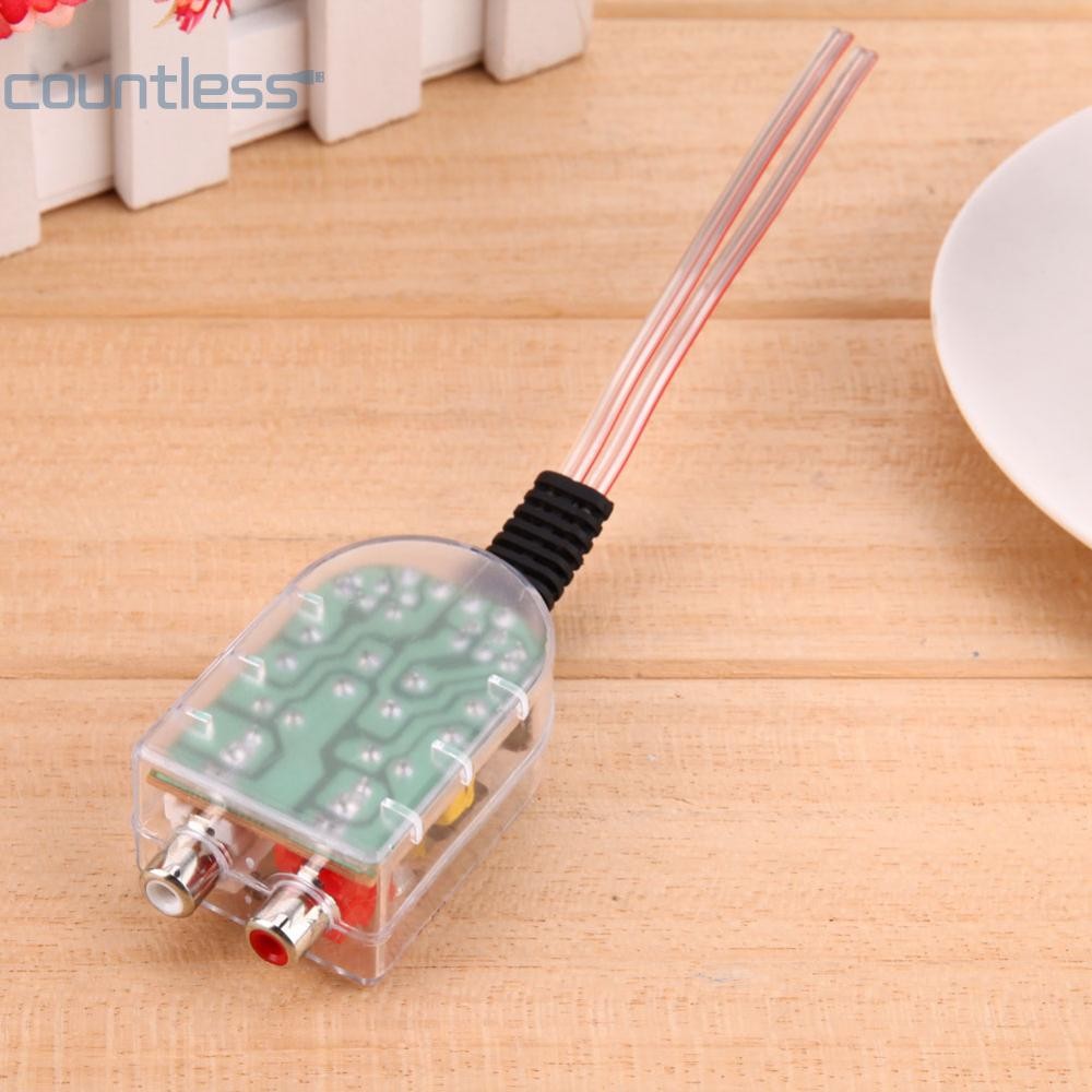 วิทยุสเตอริโอรถยนต์สาย RCA 12V High To Low Amplifier Impedance ...