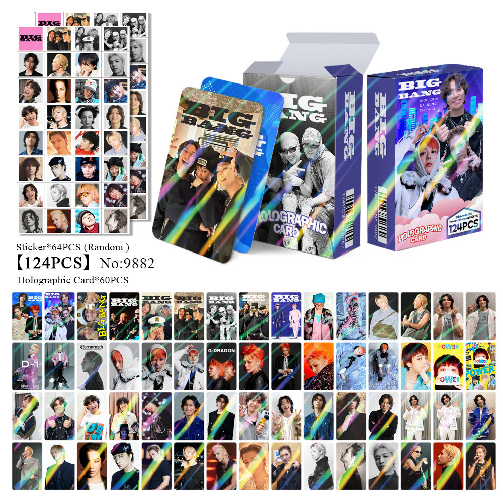 124pcs BIGBANG G-DRAGON bermensch Photocards STRAY KIDS ROCK - STAR ...