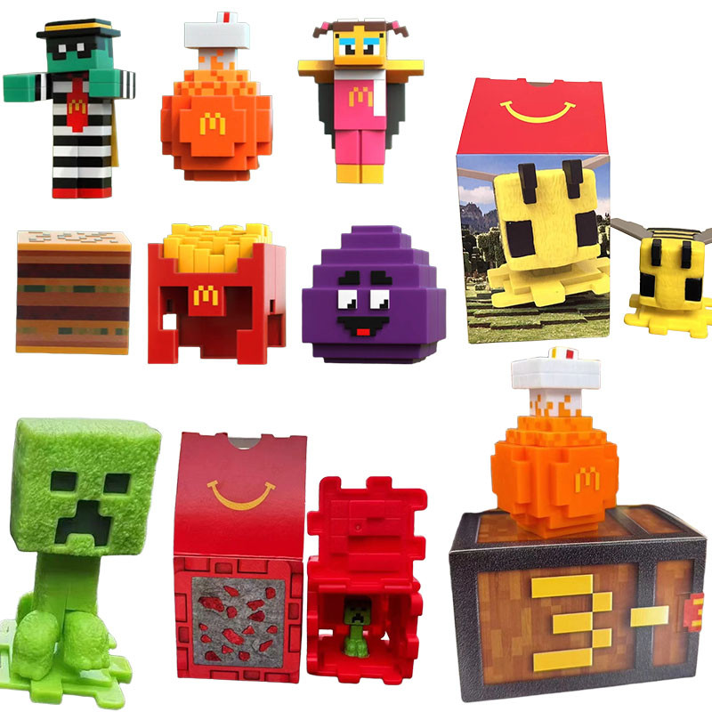 2025 McDonalds Minecraft ภาพยนตร์ของเล่น Happy Meal Minecraft Mcdo ของ ...