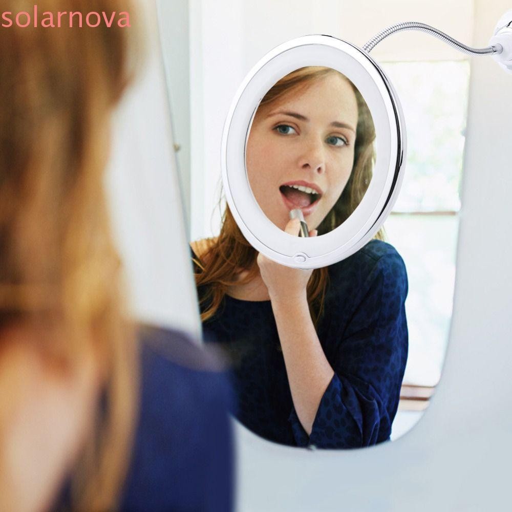 ไฟเติม LED SOLARNOVA, กระจกแต่งหน้าแบบยืดหยุ่นขยาย 10 เท่า, Creative ...