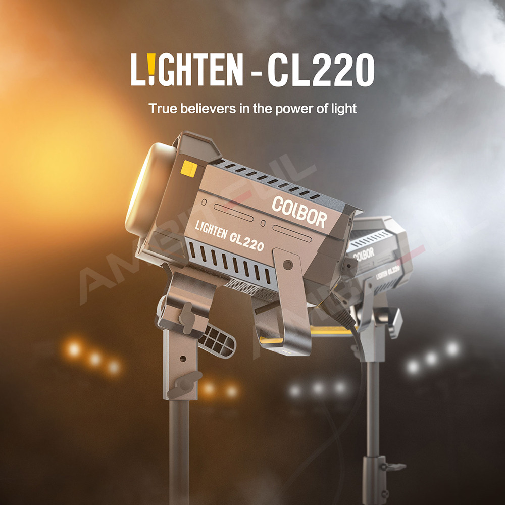 COLBOR CL220 CL220 RGB 200W ไฟ LED วิดีโอ COB แสงต่อเนื่อง 2700K-6500K ...