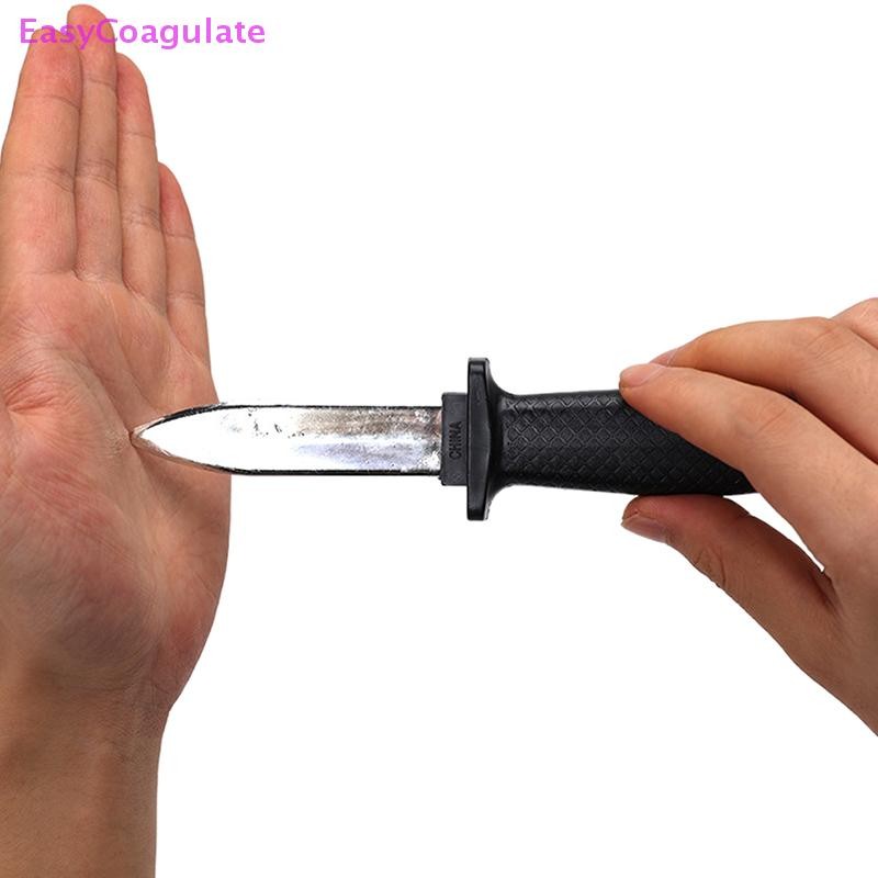 Eas Trick กริชมีด Retractable สไลด์ในใบมีดสนุก Joke Prank ฮาโลวีน Prop ...