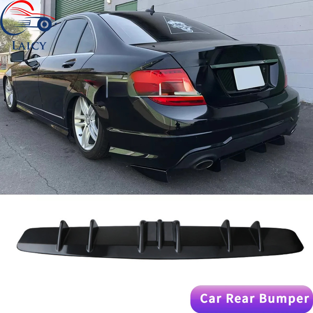 Licy 84 ซม.สําหรับ Mercedes Benz W204 C300 C350 รถด้านหลัง Diffuser Fin ...