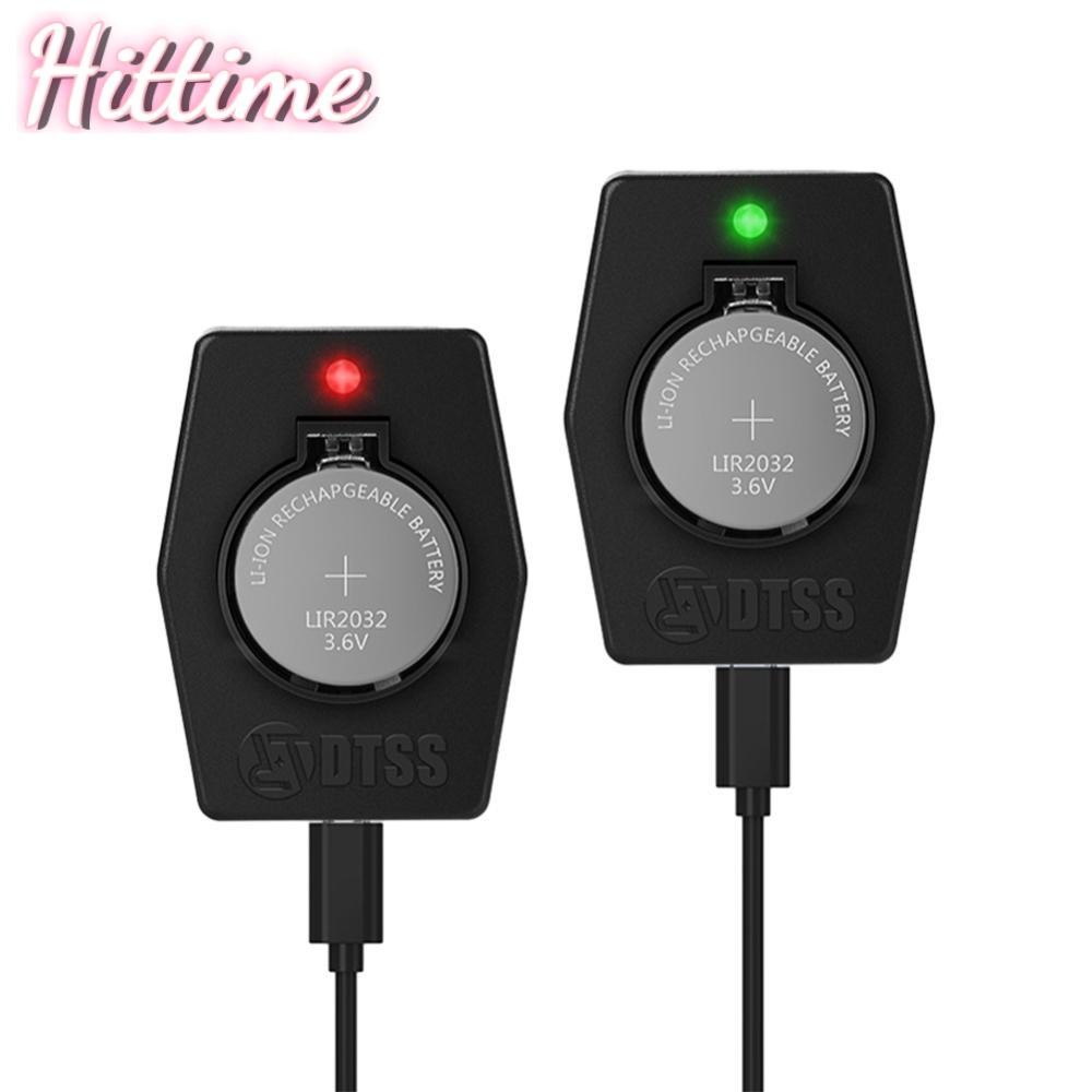 Hittime 1 PC แบบพกพา Mini ปุ่มแบตเตอรี่ Charger Type-C 3.6V แบตเตอรี่ลิเธียมสําหรับ LIR2032 ...