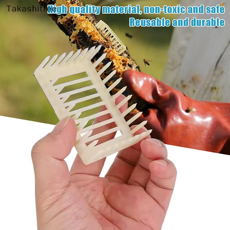 (Takashitree) 20pcs พลาสติกสีขาว Queen Marker Cage คลิป Bee Catcher ...
