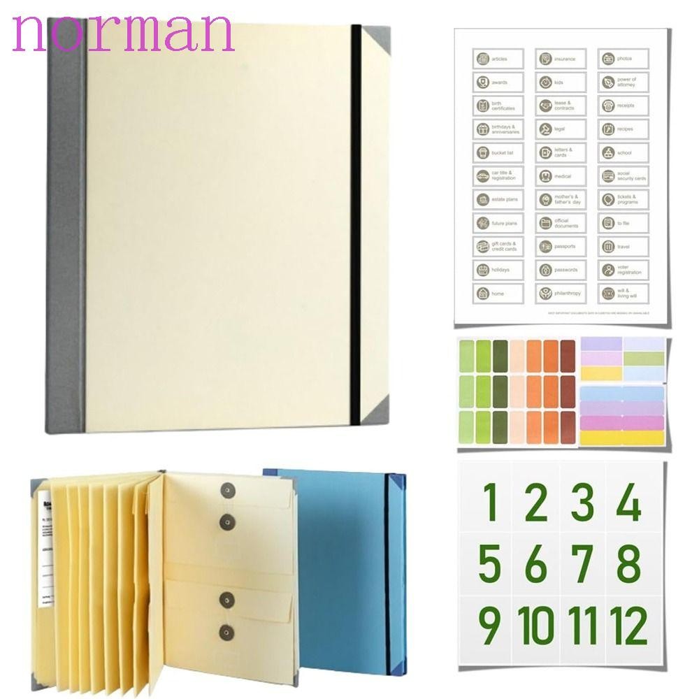 NORMAN ในกรณี I Go Missing Binder, ป้ายเครื่องผูกใบหลวมโฟลเดอร์ Folio ...