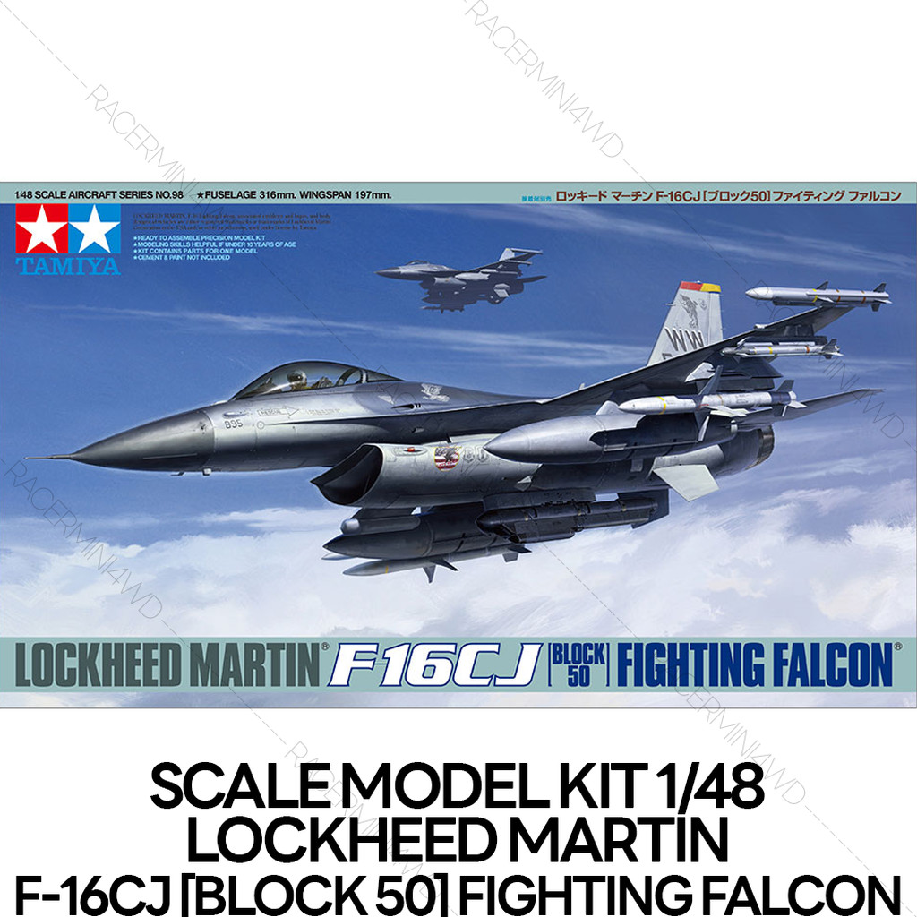 TAMIYA Model Kit 1/48 Lockheed Martin F-16CJ [Block 50] Fighting Falcon ...
