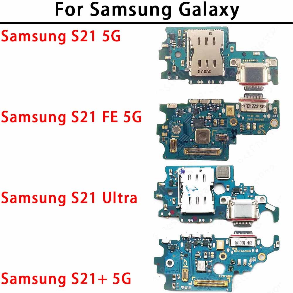 พอร์ตชาร์จสําหรับ Samsung Galaxy S21 FE Ultra Plus 5G G991 G990 G998 ...