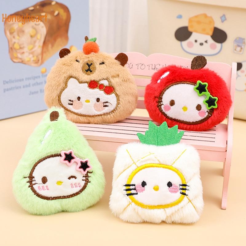 Creative Kawaii Sanrio พวงกุญแจตุ๊กตาHello Kitty Capybaraกระเป๋าเป้ ...