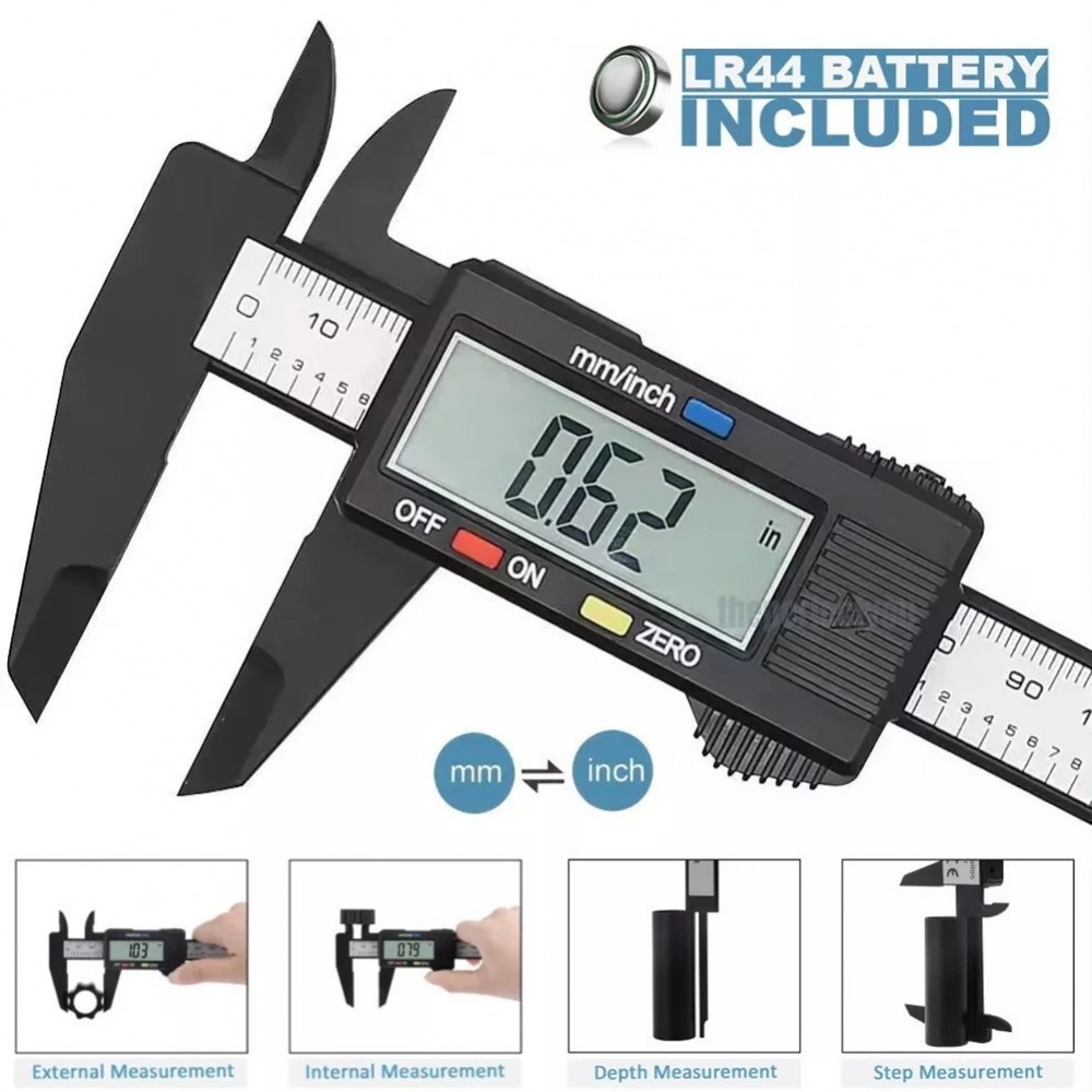 【AMANDA】High Precision Vernier Micrometer 150mm with Simple Operation ...