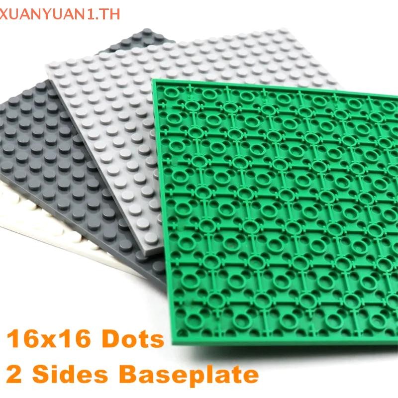 Xuan 1 ชิ้น 16x16 แผ่นฐานสองด้าน MOC Building Blocks การศึกษา Baseplate ...