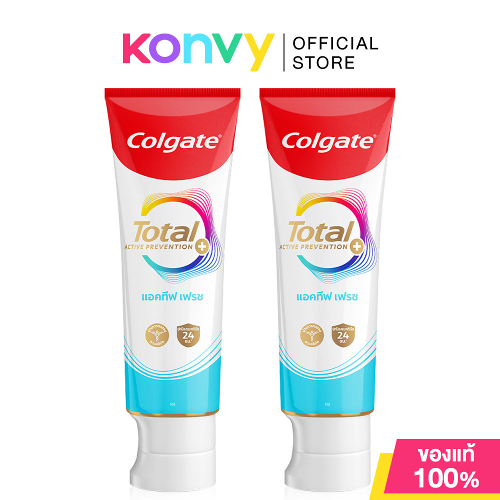Colgate Total Active Prevention Fresh Gel Toothpaste [150g x 2pcs] ยาสี ...