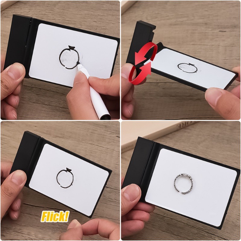 Creative Transient เปลี่ยนกระดานวาดภาพ Flick Pad Magic Surprise Prop ของขวัญวันวาเลนไทน์ ...