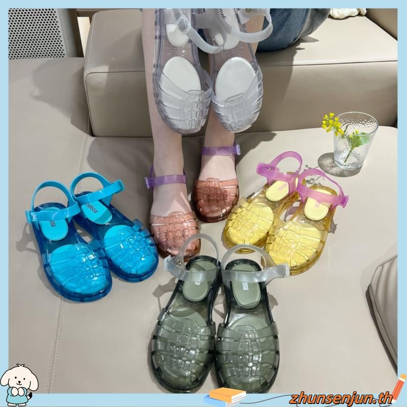 รองเท้าแตะใหม่ Melissa obsessed Kids Grade A โลโก้ M นําเข้า RF คุณภาพ ...