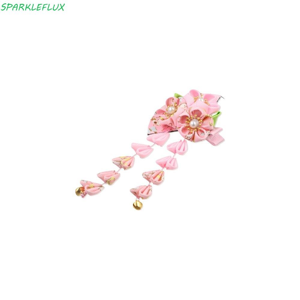 Sparkleflux พู่พัดลม Hairpin, พู่ดอกไม้ชุดกิโมโนญี่ปุ่น Headwear, All ...