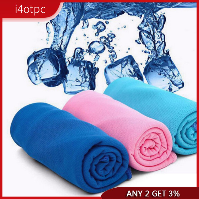 I4otpc เส้นใยไม้ไผ่ฤดูร้อนผ้าขนหนูระบายความร้อน 90*30 ซม.แห้งเร็ววิ่งทํางาน Out Gym Chilly Pad ...