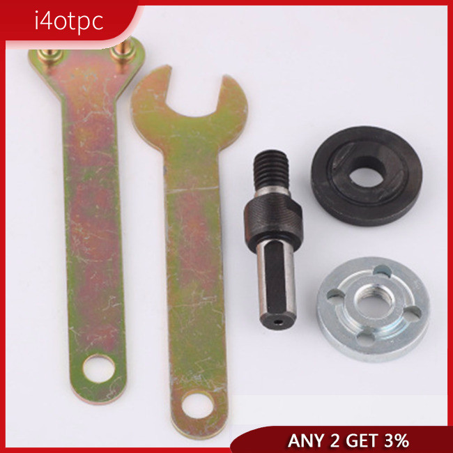 I4otpc 5 ชิ้น/เซ็ตสว่านไฟฟ้าแปลงเครื่องบดมุมเชื่อมต่อ Rod สําหรับตัดแผ่นขัดล้อโลหะจับอะแดปเตอร์ ...