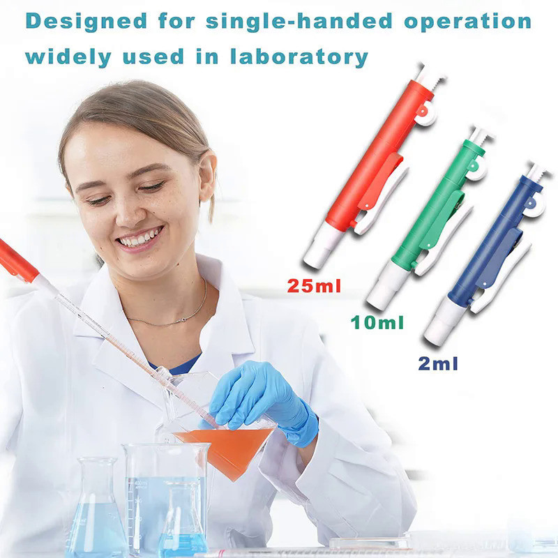 Lab Pipet Mixed Size 10ml Micro Pipette Liquid Moving Pipette Pump ...