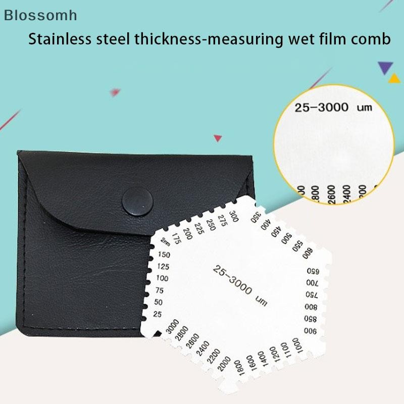 Blossomh Wet Film Comb Gauge เคลือบความหนา Meter Tester Tool 25-3000um ...