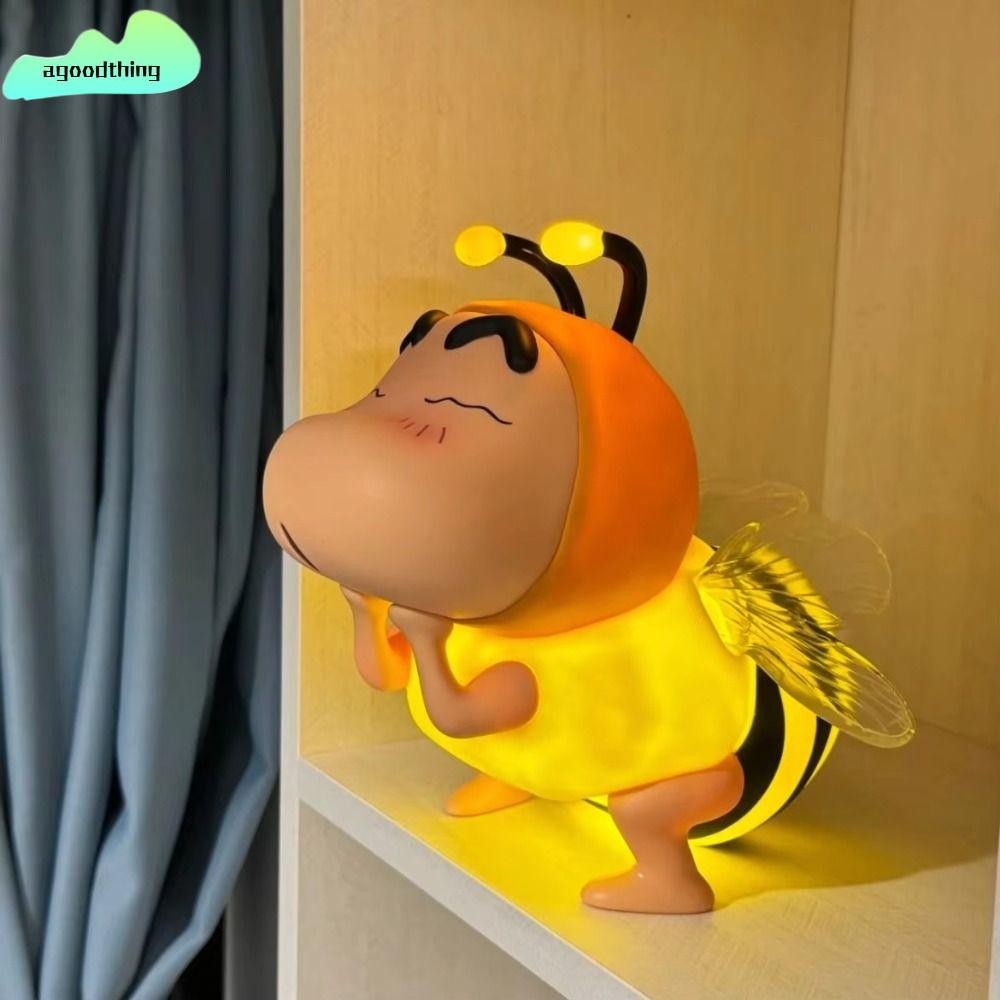 AGOODTHING โคมไฟตั้งโต๊ะ, Kawaii Crayon Shin-Chan Night Lamp, ข้างเตียง ...